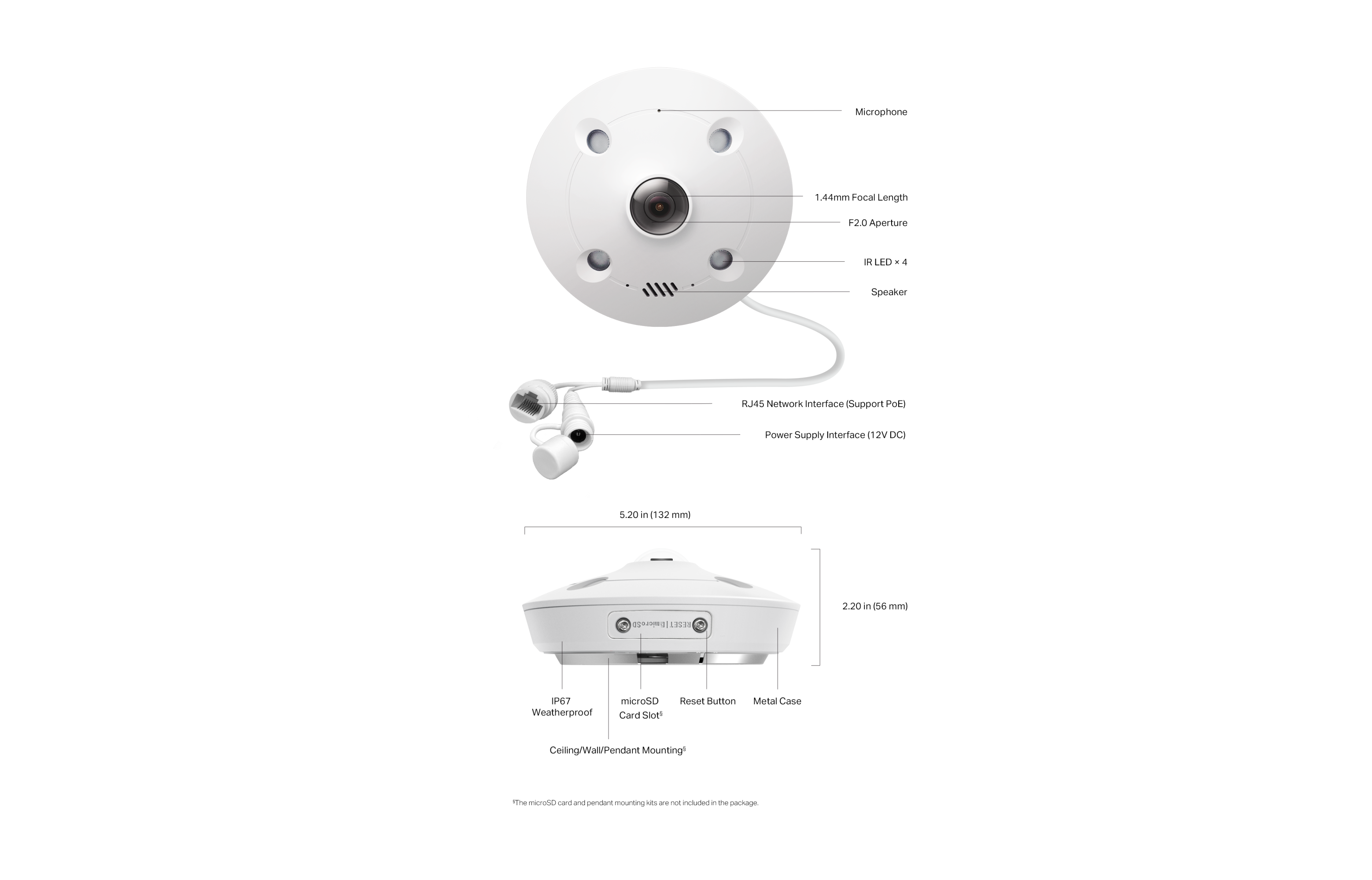 InSight S655I 5MP 360° Fisheye Security Camera | JBNsecurity.com