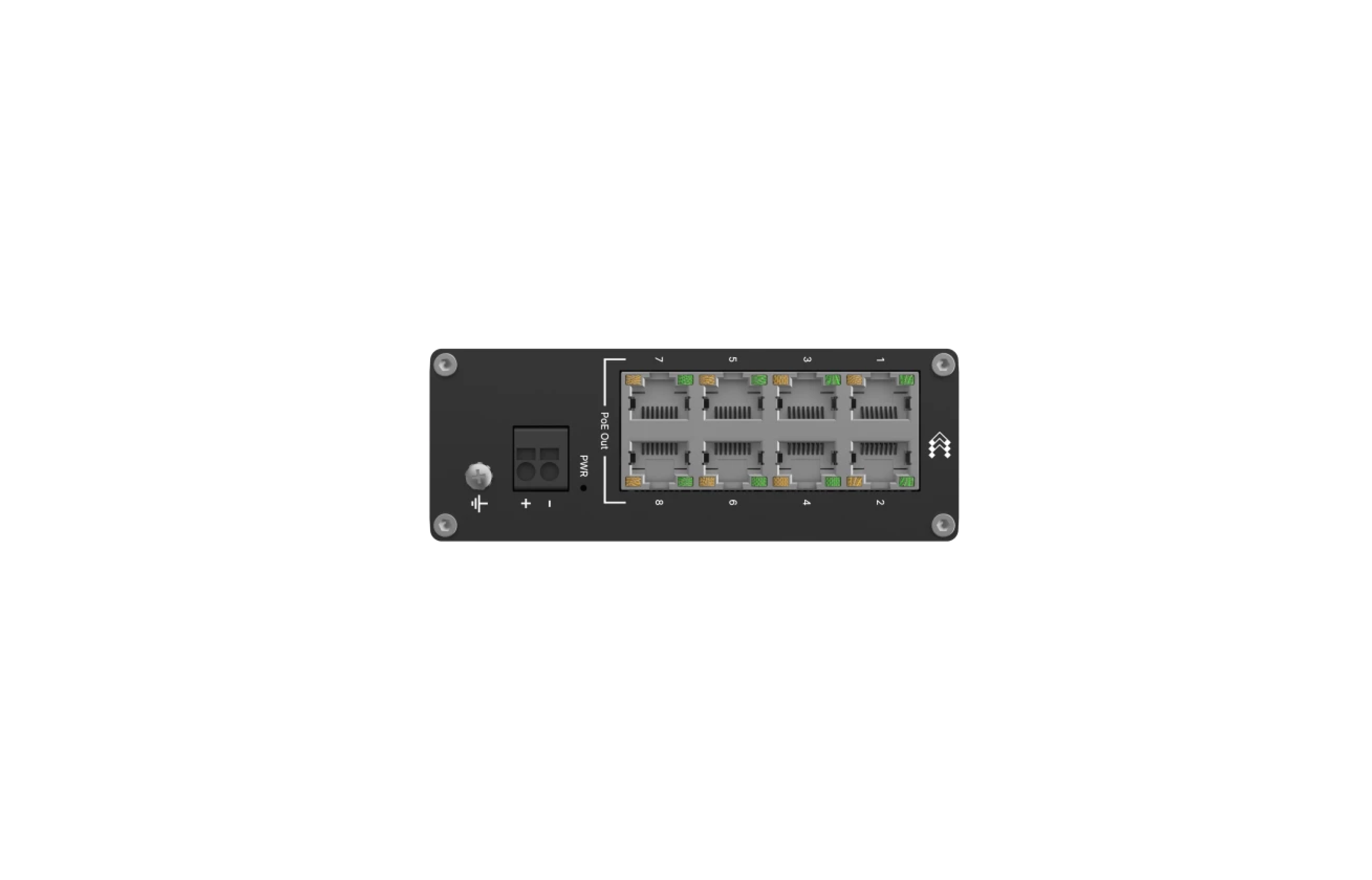 TSW040 8-channel 10/100Mbps PoE switch 240 watts excl. power supply ...