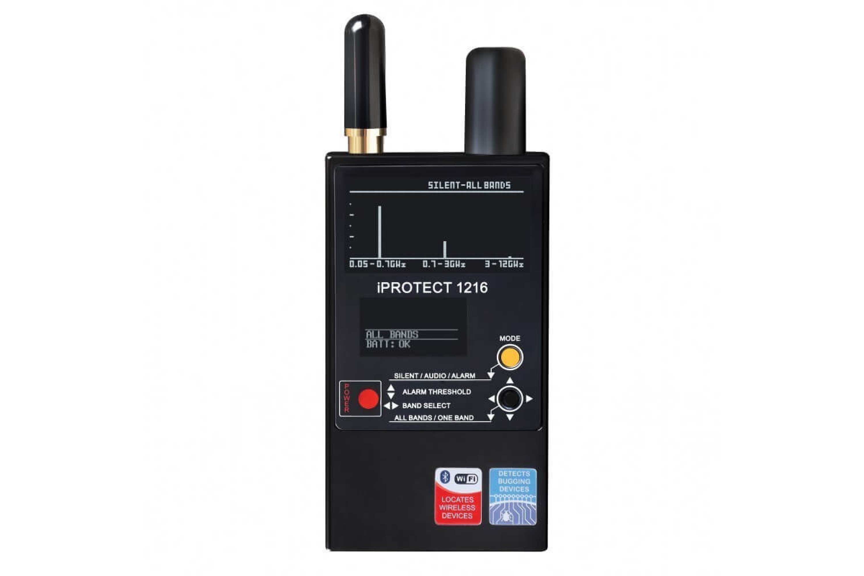 iProtect 1216 RF Detector | 3-Band Signal Detector for Eavesdroppers ...